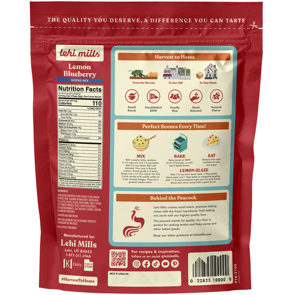 Lemon Blueberry Scone Mix – The Blueberry Barn